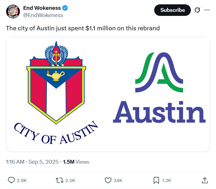 Austin Blows $1 Million on Rebrand That Has Everyone Laughing — Even ...